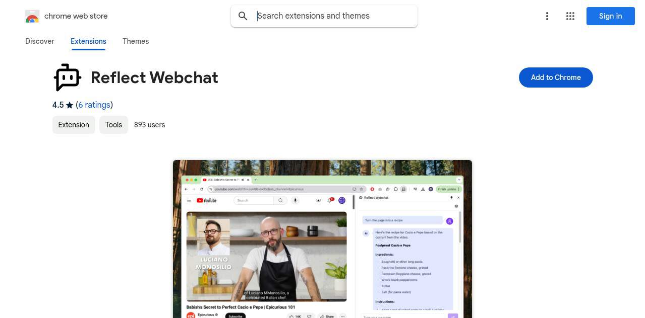 Reflect Webchat | Improve Web Surfing with AI Chat | Futureen