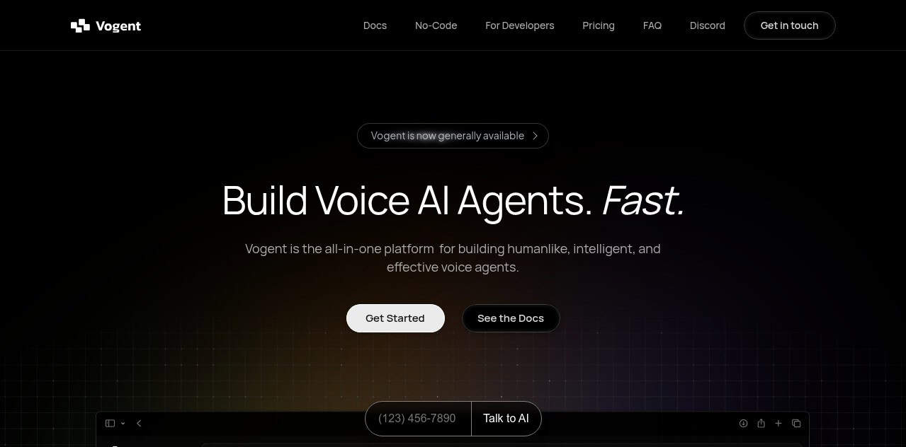 Vogent | Create AI Voice Agents Efficiently | Futureen