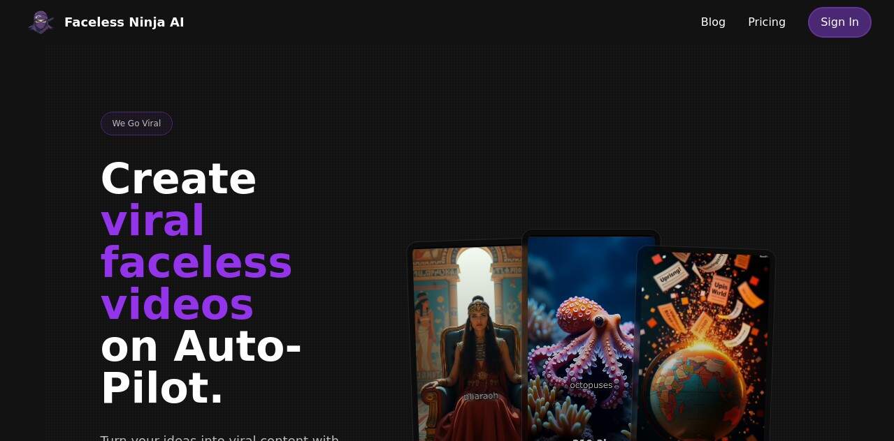 Faceless Ninja | Quick AI Video Production Tips | Futureen