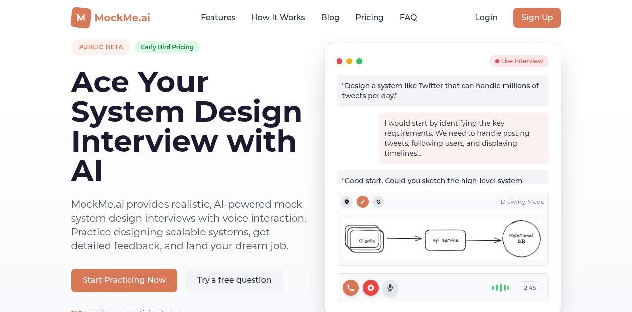 MockMe.ai | AI Mock Interviews for System Design | Futureen