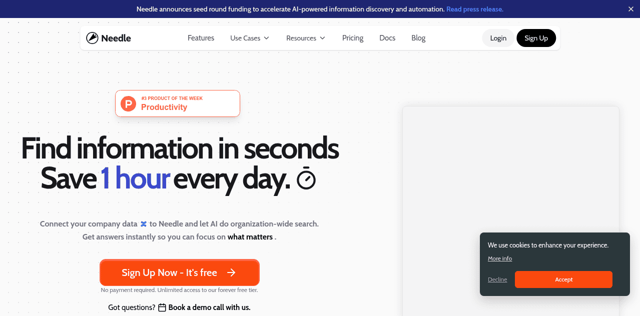 Needle | Smart Knowledge Search & Insights | Futureen