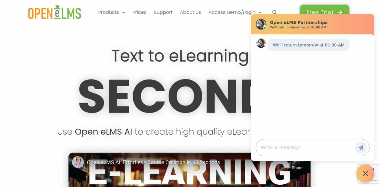 Open eLMS AI | Quick AI eLearning Solutions | Futureen
