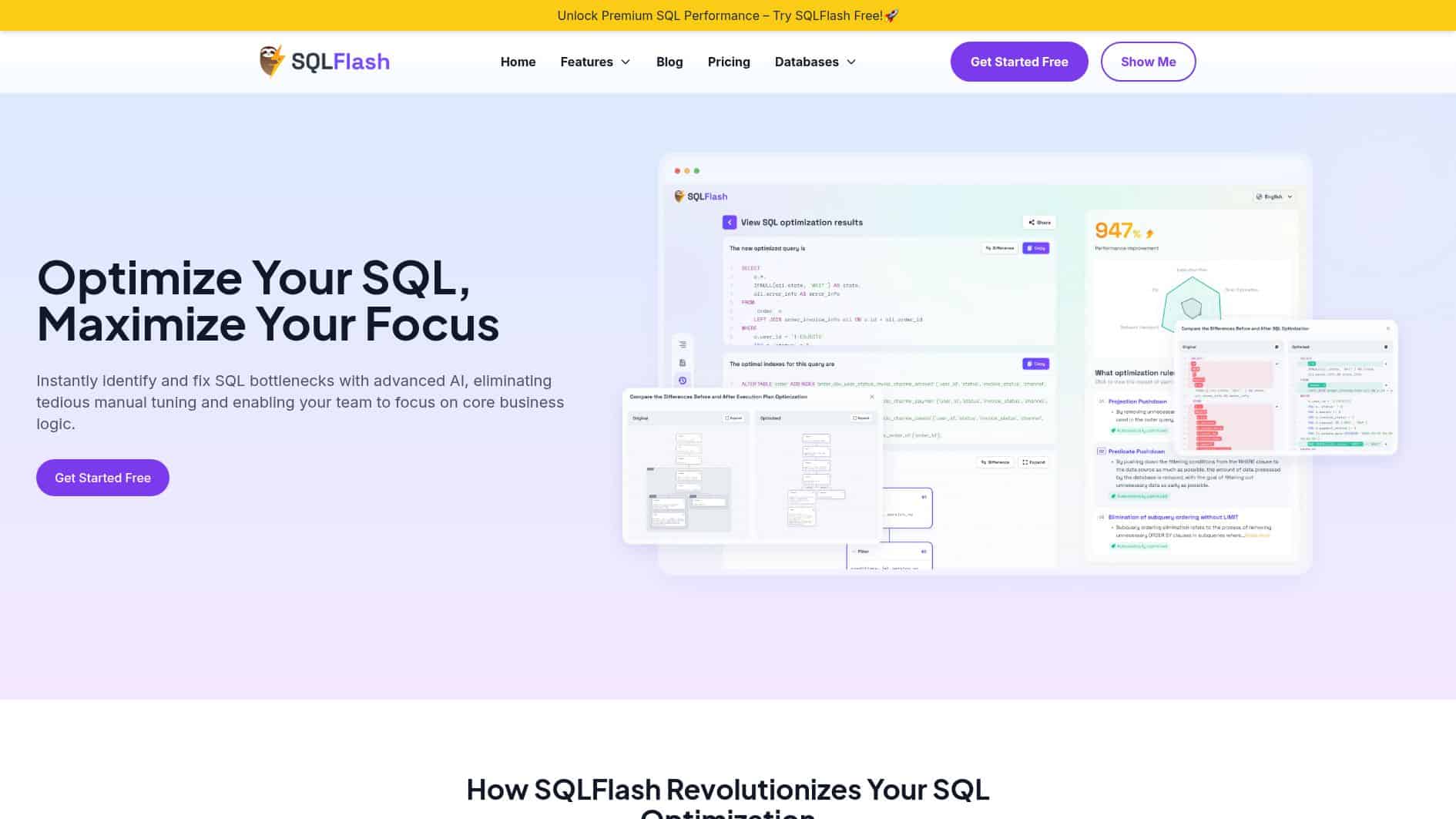 SQLFlash | SQL Speed Boost with AI | Futureen