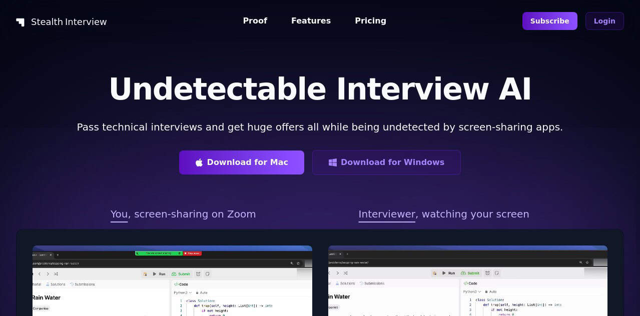 Stealth | Ultimate AI Interview Prep Helper | Futureen