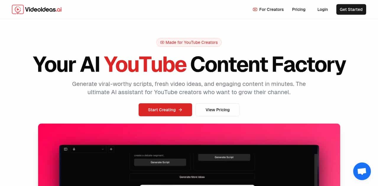 VideoIdeas.ai | YouTube Script Creator for Creators | Futureen