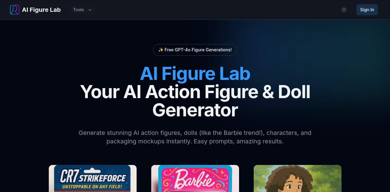 AI Figure Lab | Create AI Action Figures Easily | Futureen