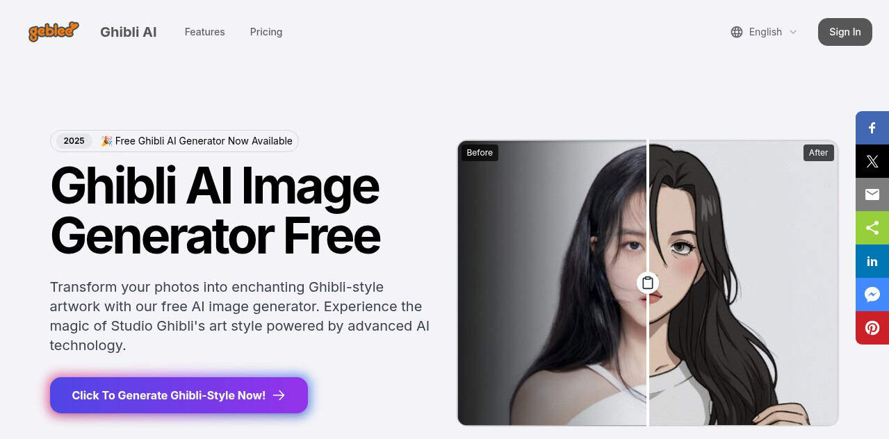 Geblee.ai | Ghibli Art Generator | Futureen
