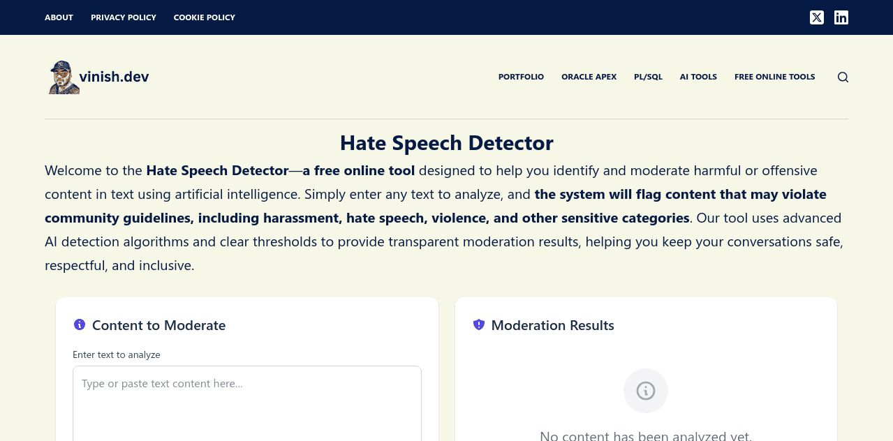 Hate Speech Detector AI | AI Moderation | Futureen