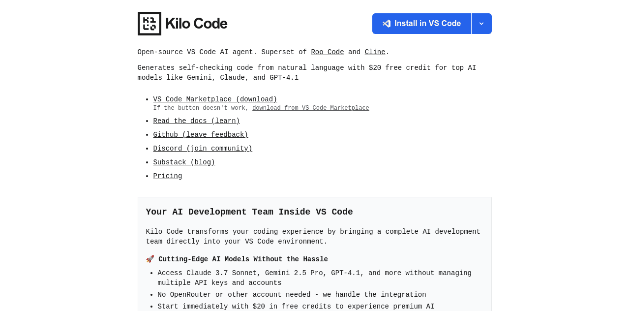 Kilo Code AI | AI Coding Assistant | Futureen
