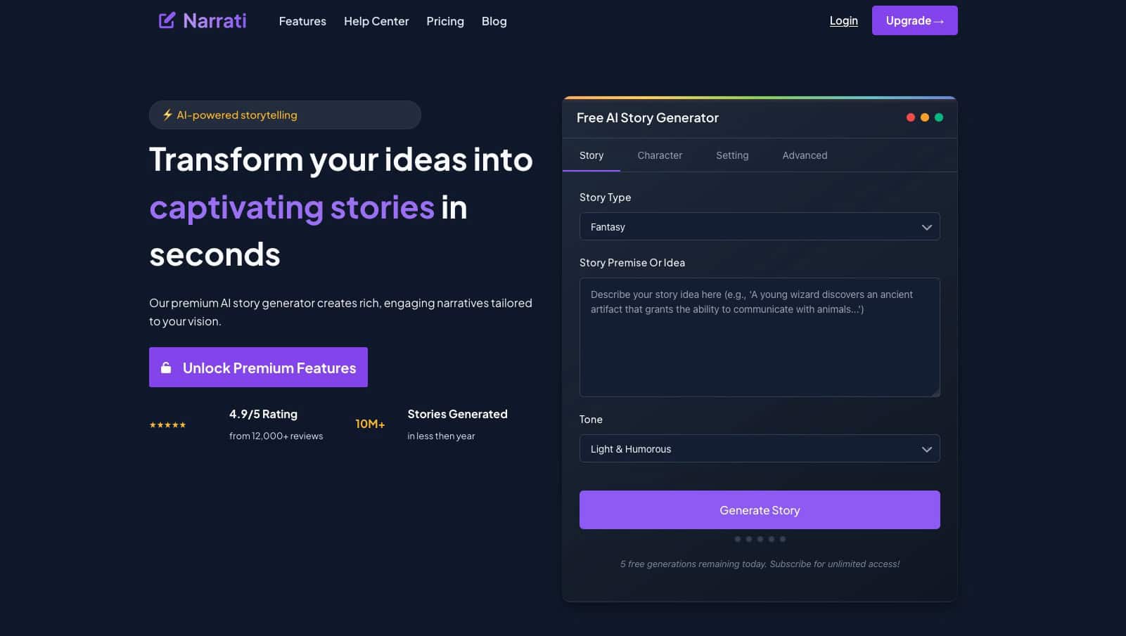 Narrati | AI Story Generation Made Easy | Futureen