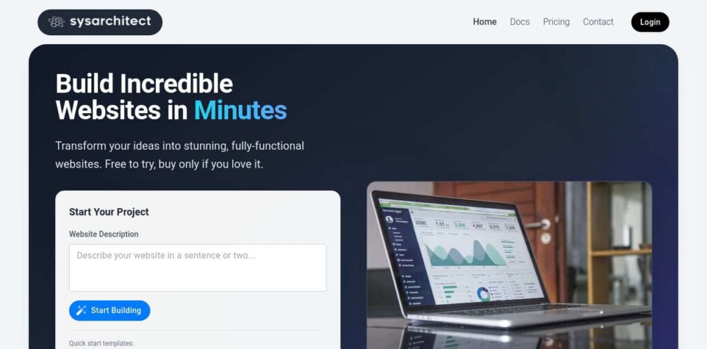 SysArchitect | Build Web Apps Fast with AI, No Coding or Drag-Drop Needed | Futureen
